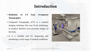 Basic Principles and History of CT Scan.pptx | Medical Tests | Medical ...