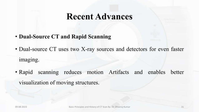 Basic Principles and History of CT Scan.pptx | Medical Tests | Medical ...