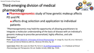 Pharmacology Definitions, Nomenclature and Pharmacodynamics I | PDF