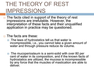Basic principles in impression making | PPTX