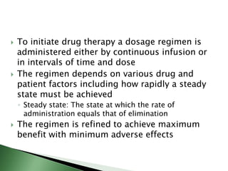 Design and optimizing of dosage regimen - pharmacology | PPT