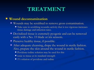 Basic Principles In The Management Of Soft Tissue | PPT | First Aid ...