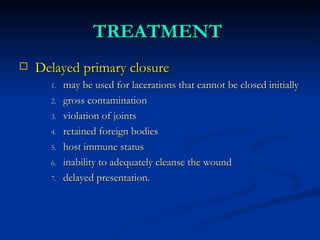 Basic Principles In The Management Of Soft Tissue | PPT | First Aid ...