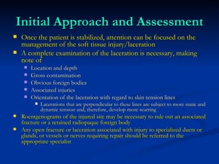 Basic Principles In The Management Of Soft Tissue | PPT | First Aid ...