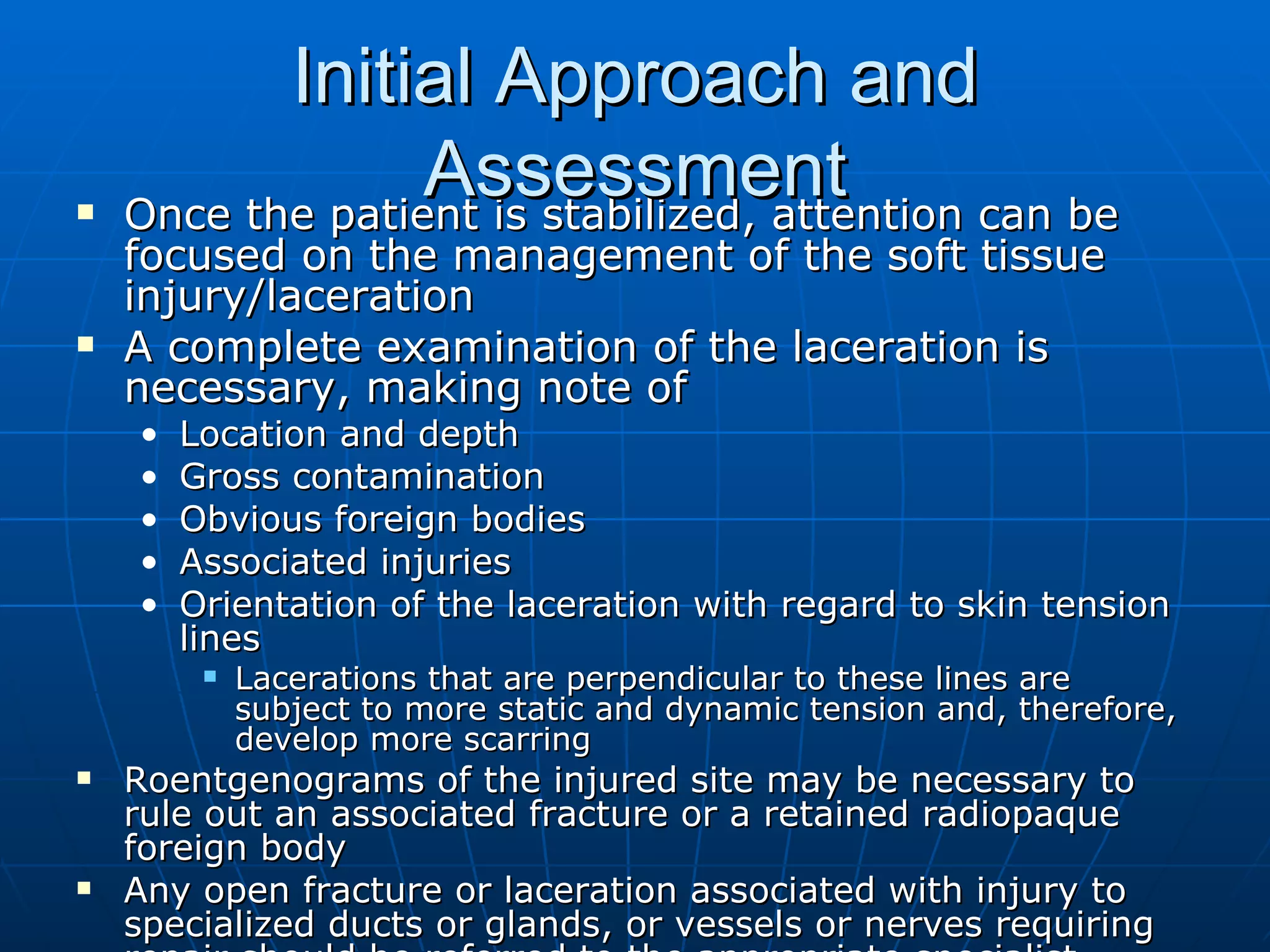 Basic Principles In The Management Of Soft Tissue Injuries of the Face ...