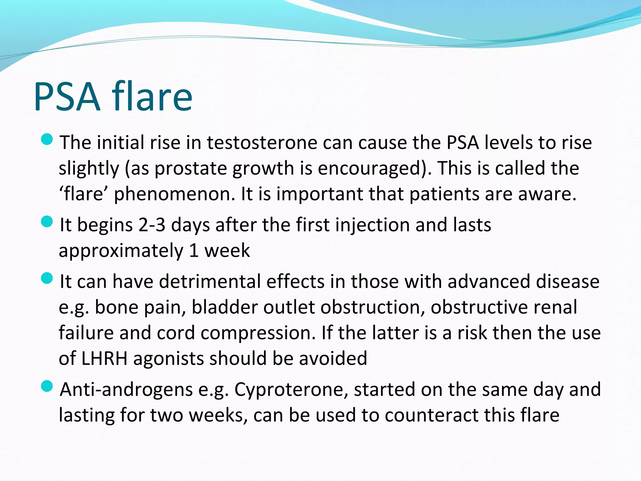 Androgen Deprivation Therapy and Prostate Cancer | PPT