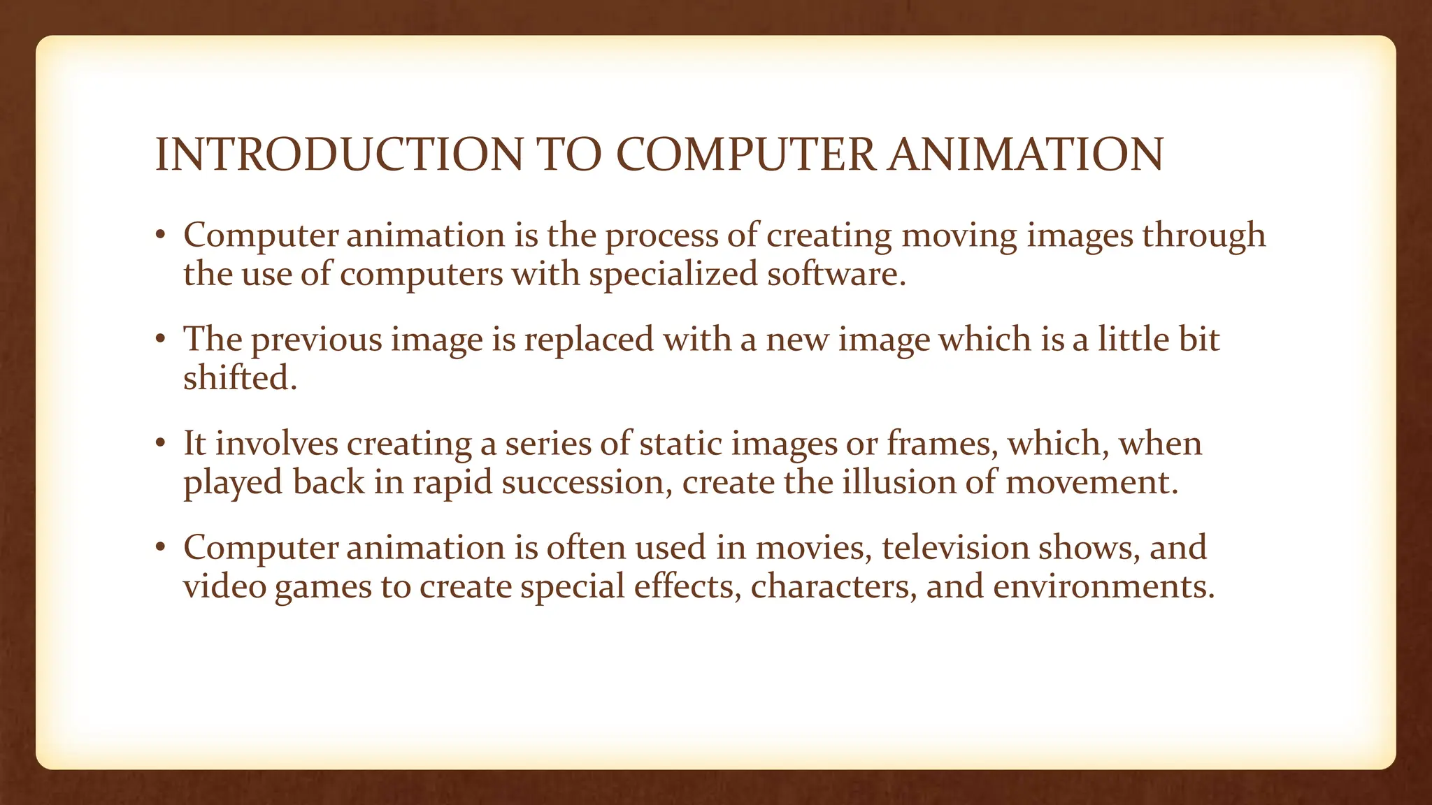 Basic Principles and Types of Animations | PPTX