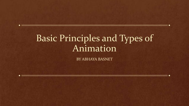 Basic Principles and Types of Animations | PPTX | Computer Animation | Computer Software and ...