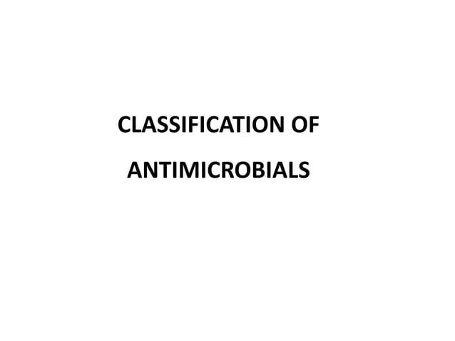 Basic principles of antimicrobials | PPTX