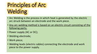 Basic Principles of Arc Welding.pptx | Chemistry | Science