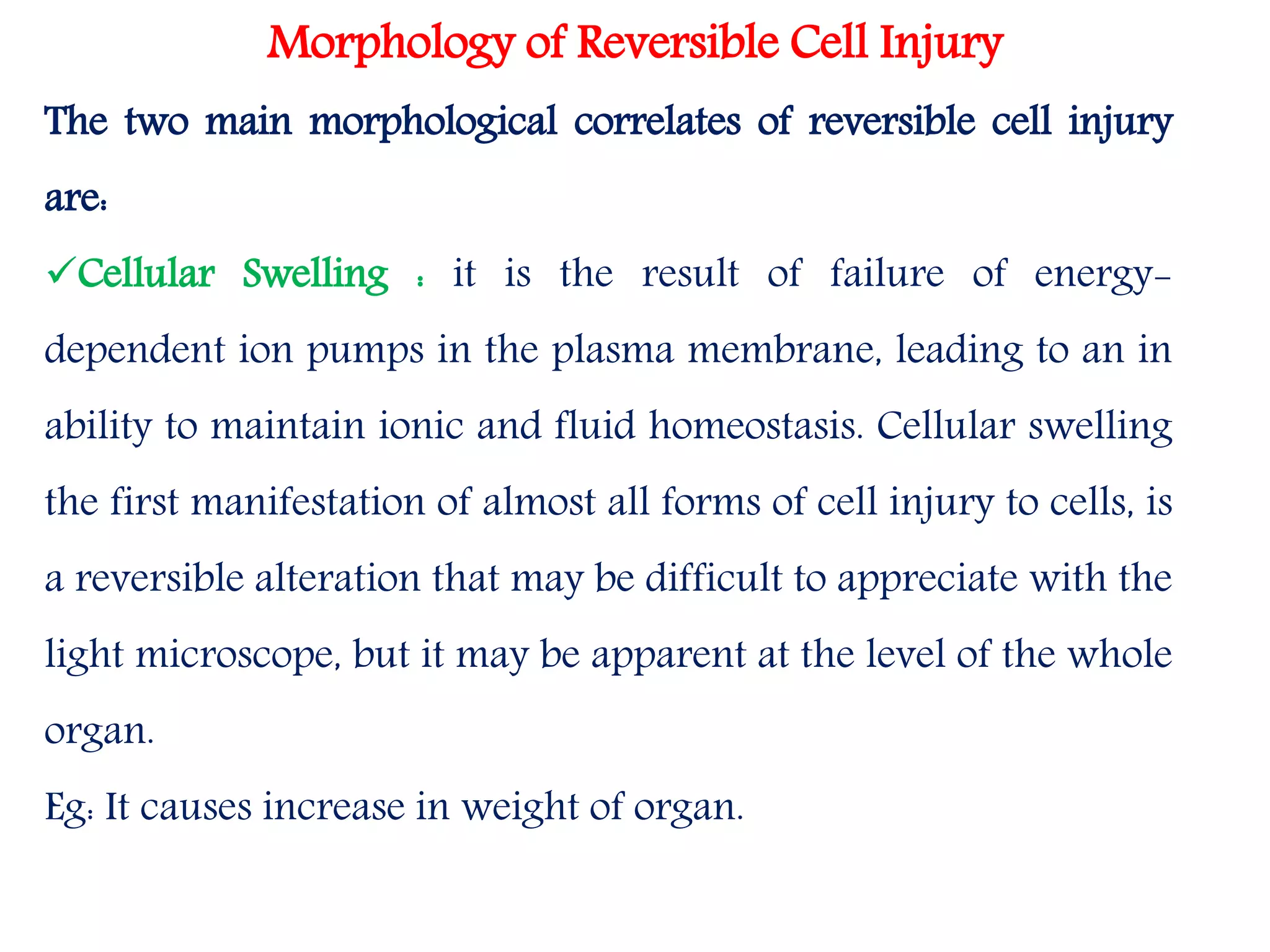 Basic principles of cell injury | PPTX