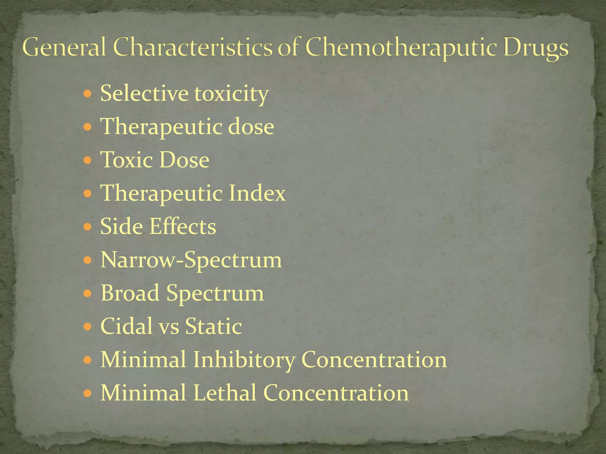 Basic Principles of Chemotherapy | PPTX