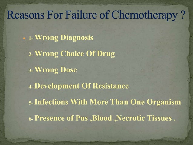 Basic Principles of Chemotherapy | PPTX | Chemistry | Science
