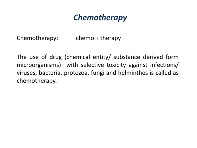Basic principles of chemotherapy | PPTX | Infectious Diseases ...