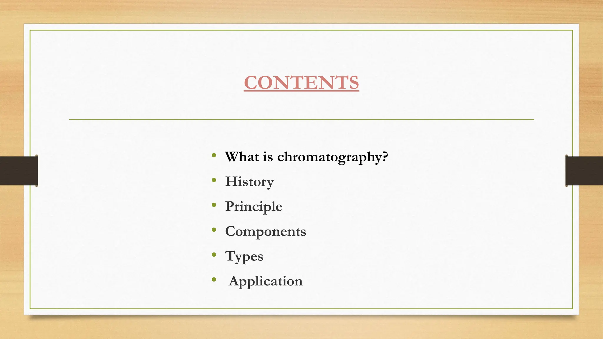 Basic principles of chromatography techniques | PPTX