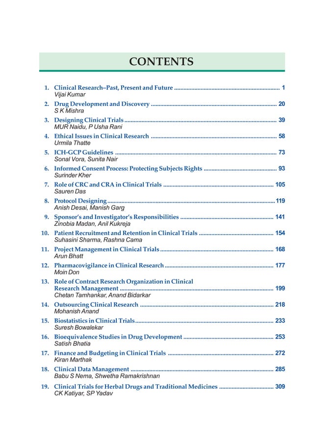 Basic Principles of Clinical Research and Methodology 1st Edition SK ...