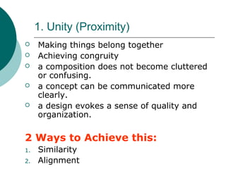 Basic principles of design | PPT