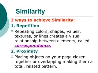 Basic principles of design | PPT | Design | Fine Art