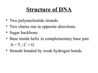 BASIC PRINCIPLES OF DNA a short discussion | PPTX