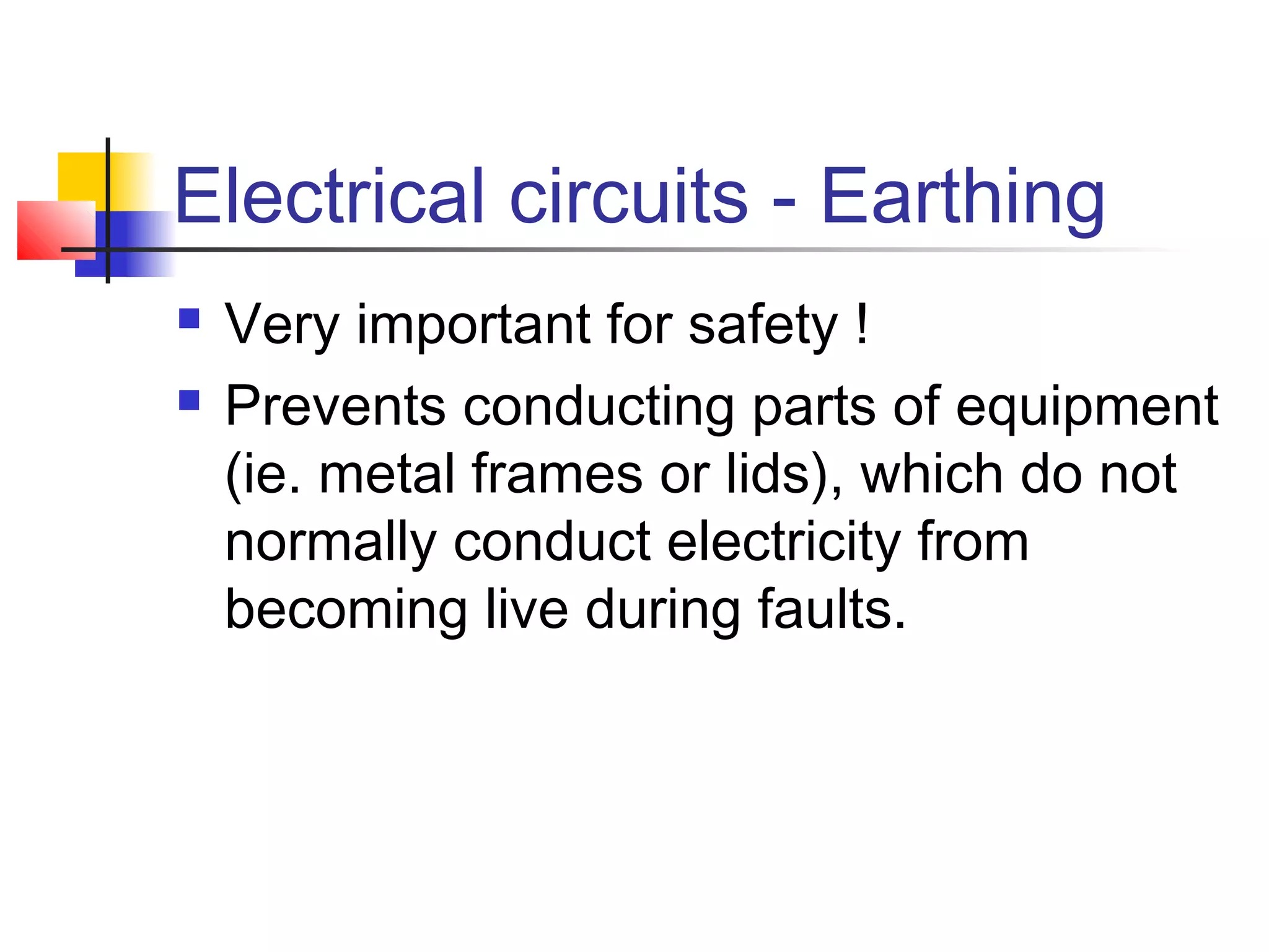 Basic principles of electrical safety | PPT