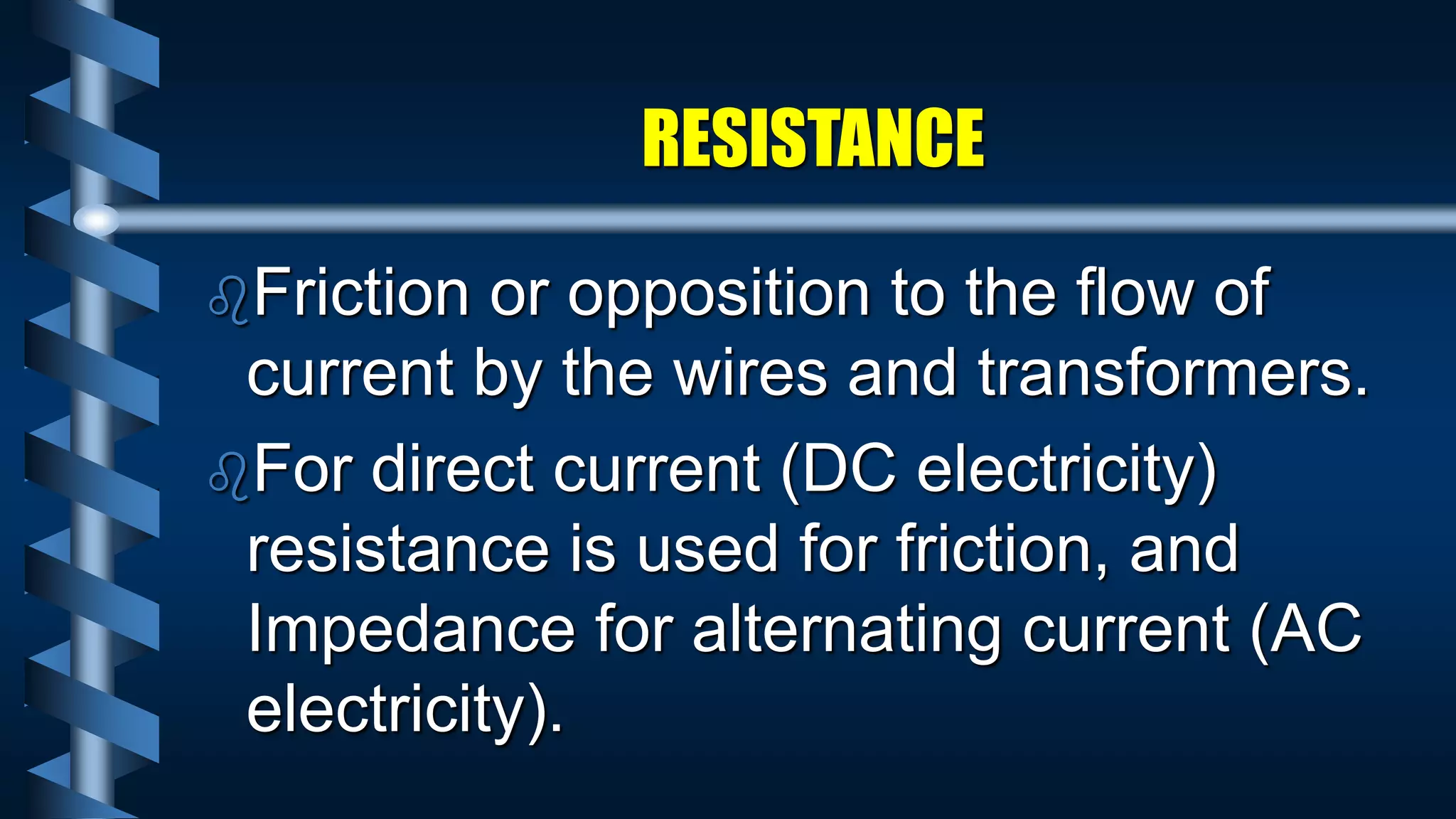 Basic Principles of Electricity | PPTX