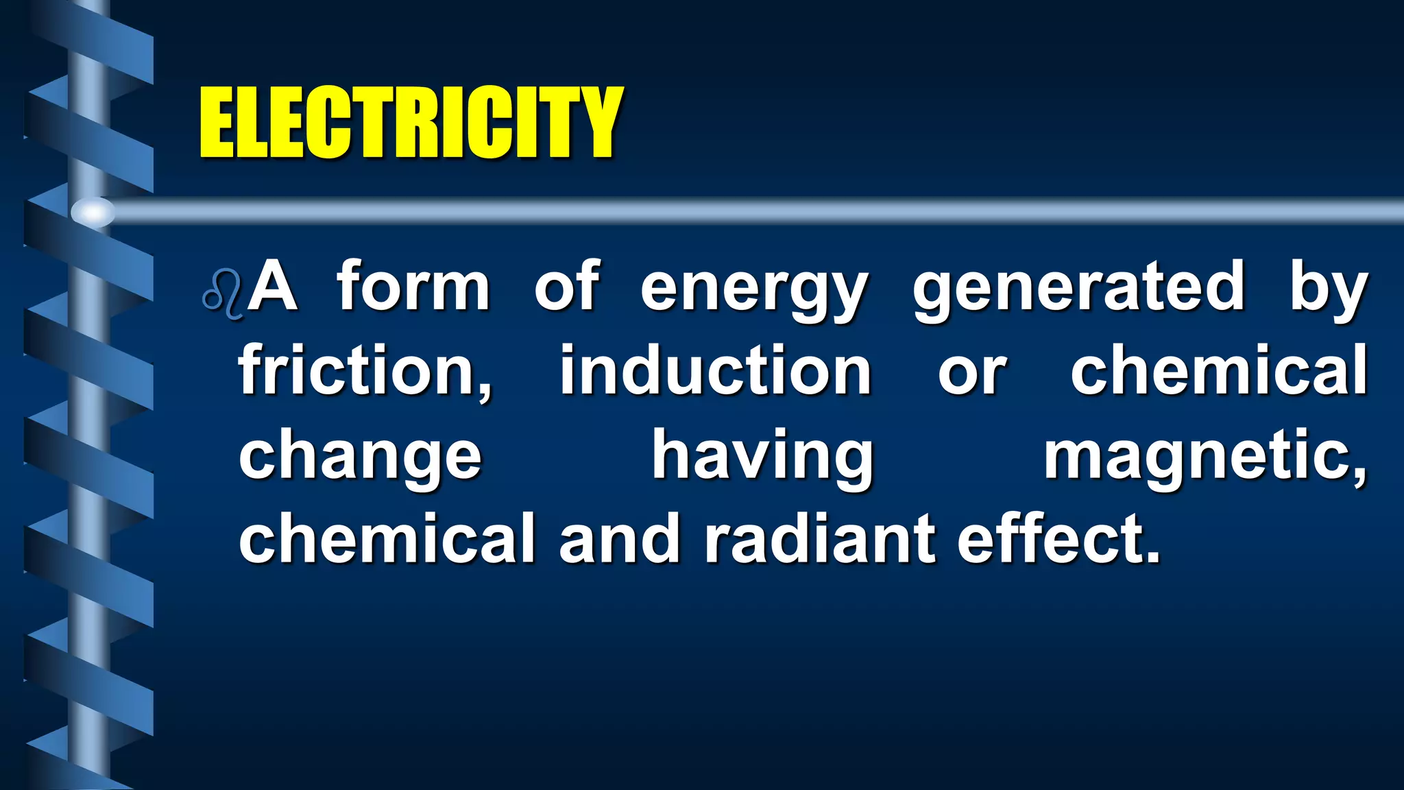 Basic Principles of Electricity | PPTX