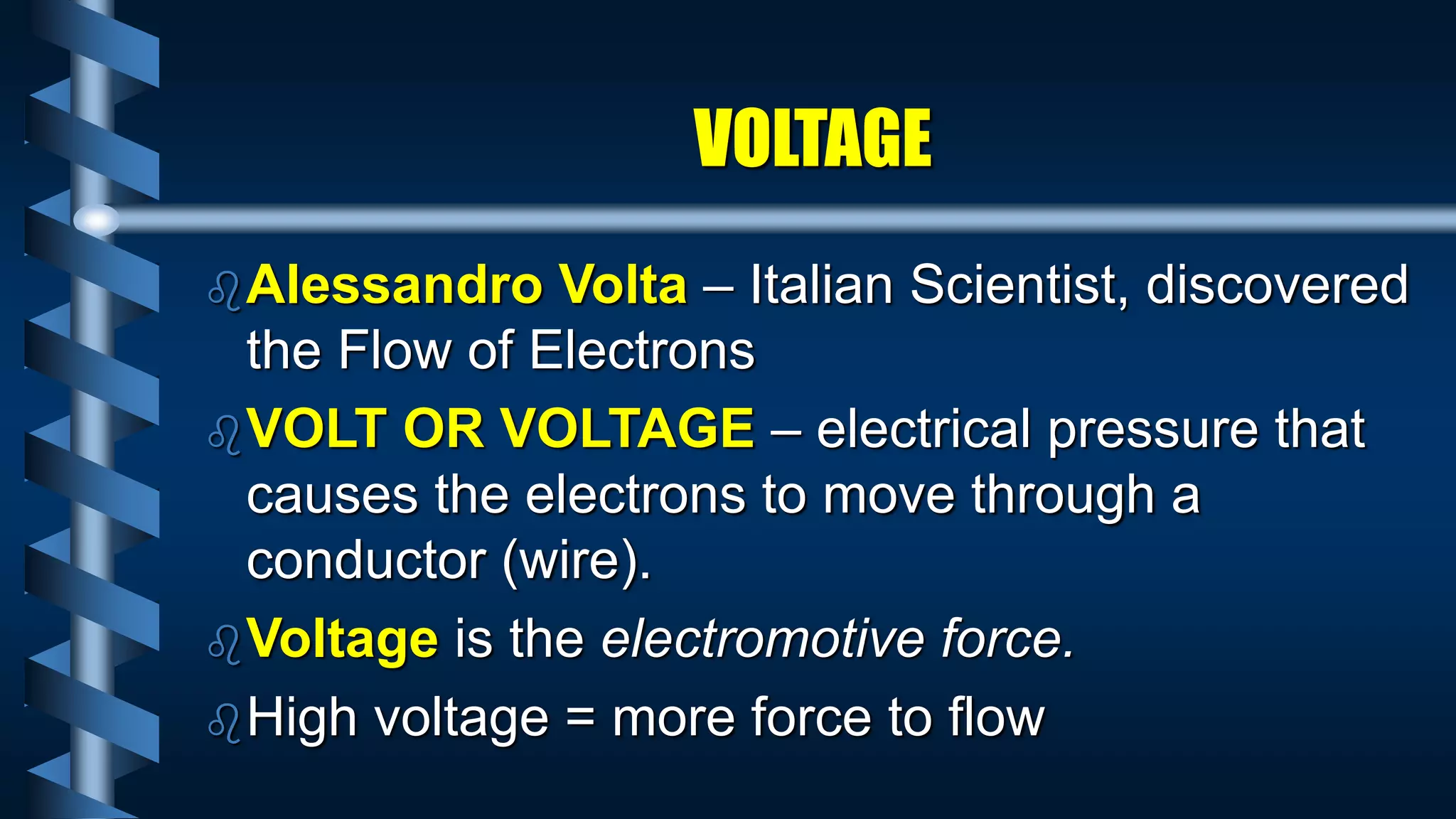 Basic Principles of Electricity | PPTX