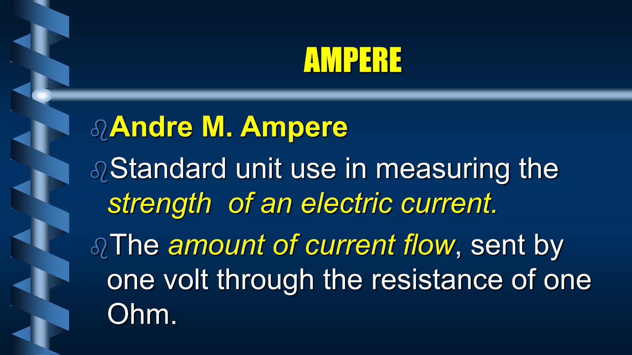 Basic Principles of Electricity | PPTX