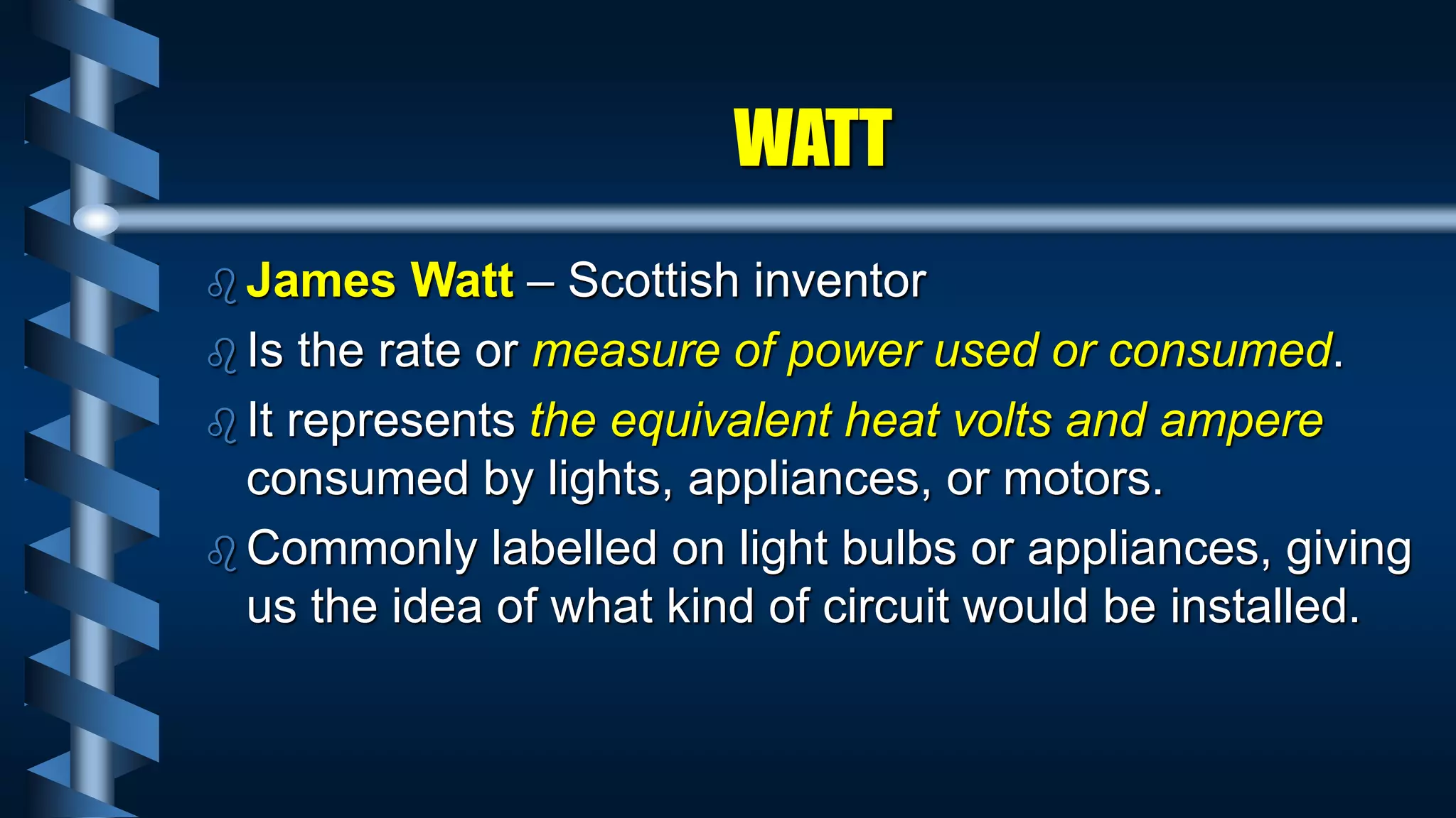 Basic Principles of Electricity | PPTX