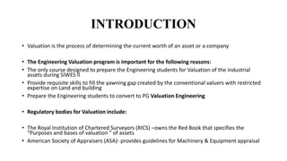 BASIC PRINCIPLES OF ENGINEERING VALUATION.pptx | Real Estate Industry | Industries