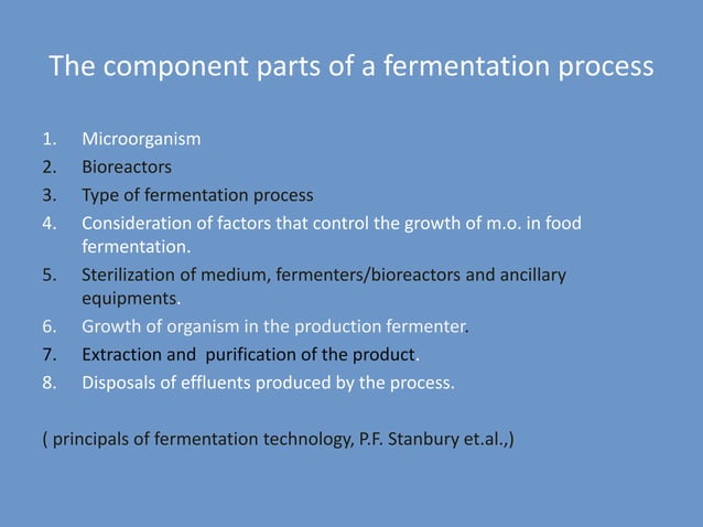 Basic principles of food fermentation | PPTX