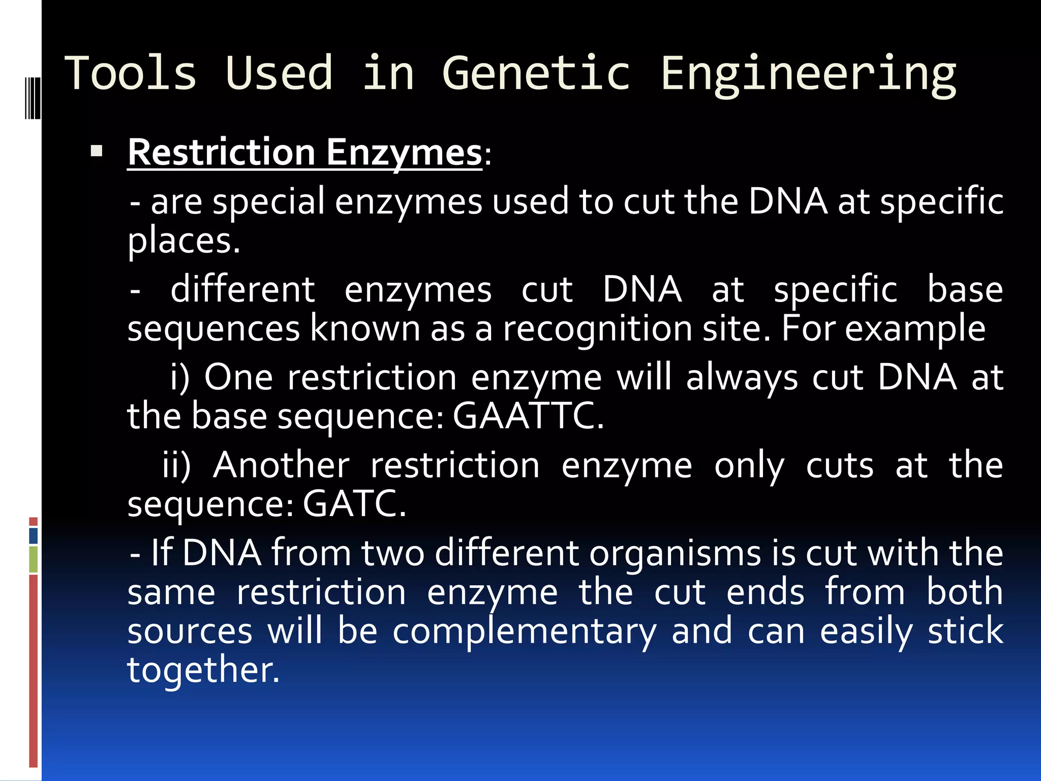 Basic principles of genetic engineering | PPTX