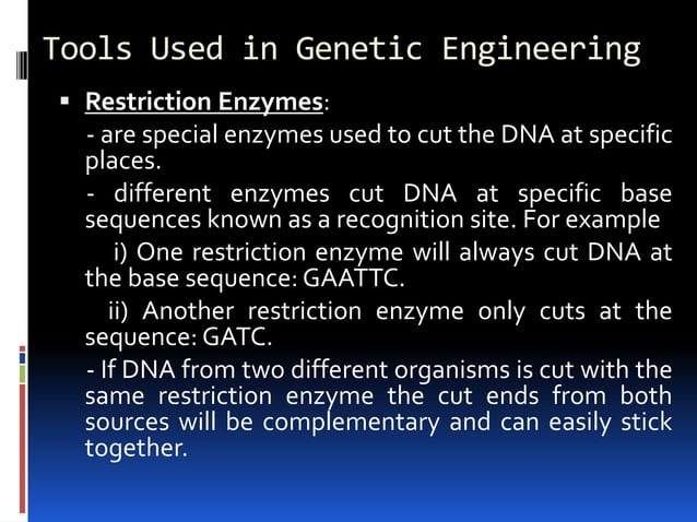 Basic principles of genetic engineering | PPTX