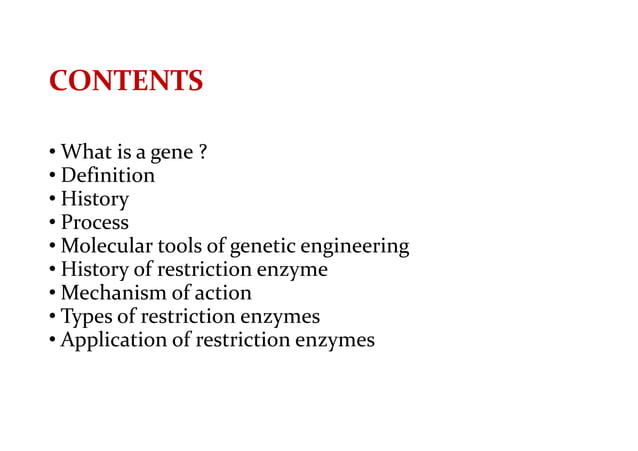 Basic principles of genetic engineering | PPTX