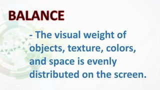 Basic principles of graphics and layout | PPTX
