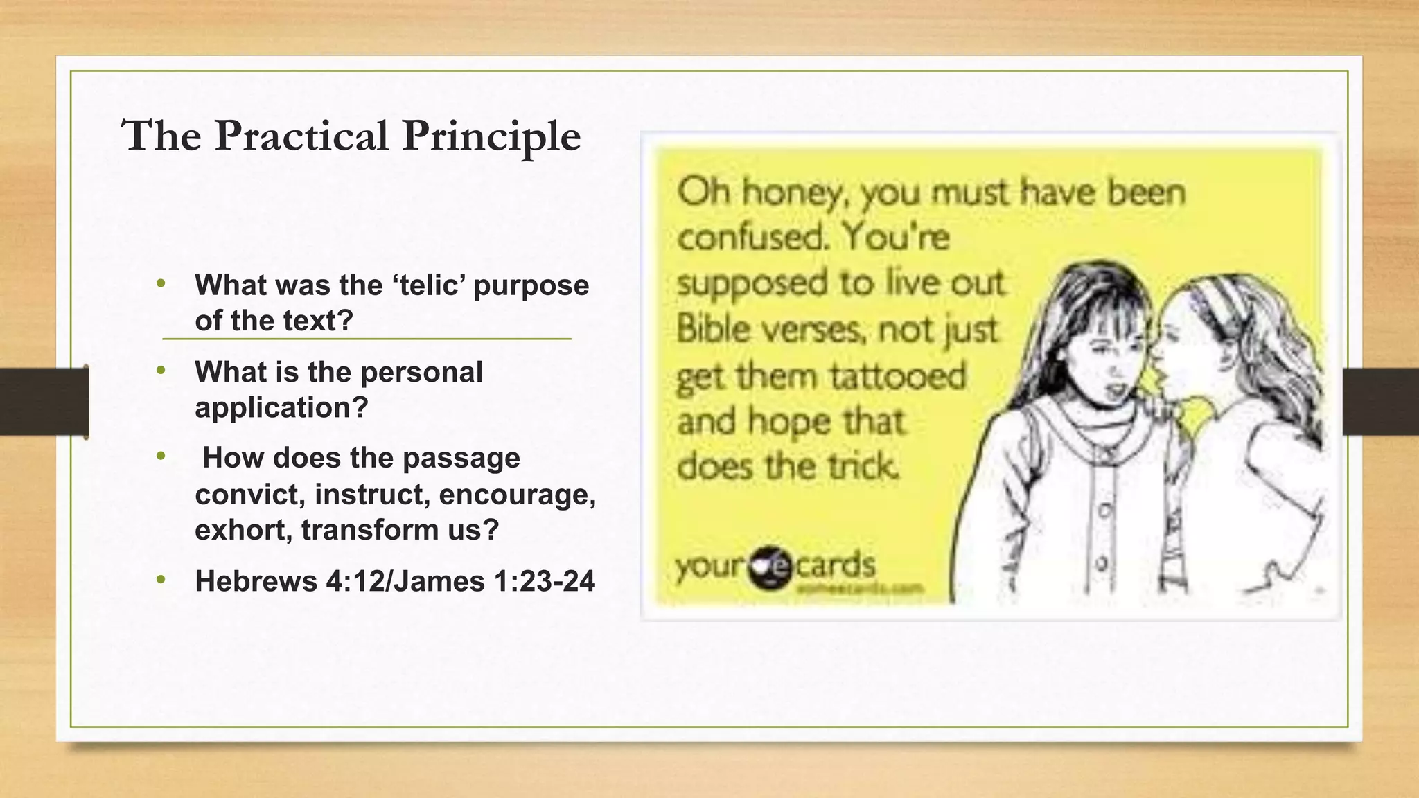 Basic principles of hermeneutics | PPTX