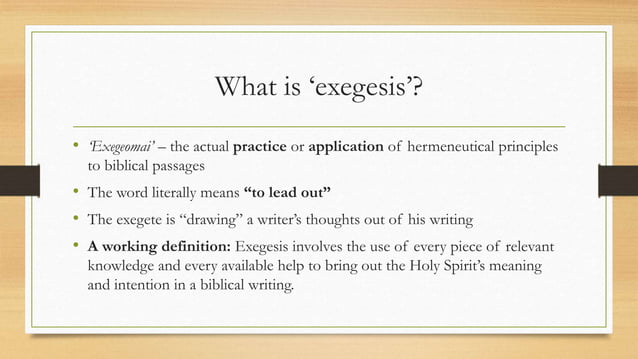 Basic principles of hermeneutics | PPTX