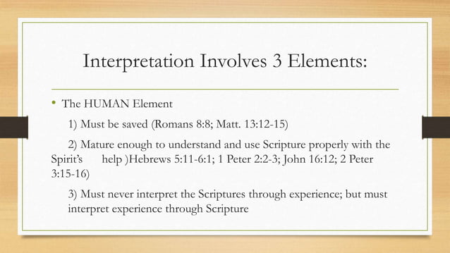 Basic principles of hermeneutics | PPTX