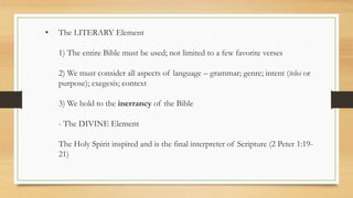 Basic principles of hermeneutics | PPTX