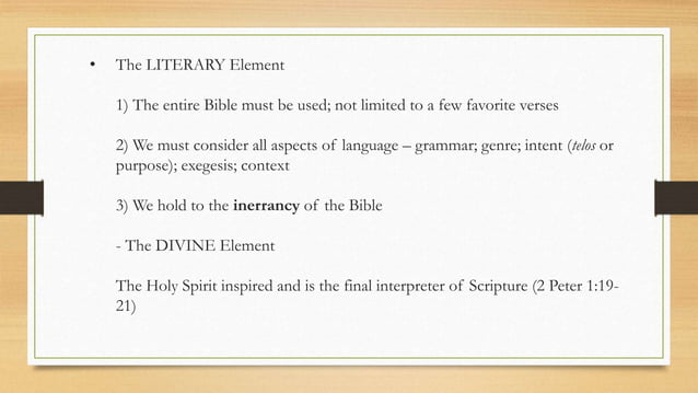 Basic principles of hermeneutics | PPTX