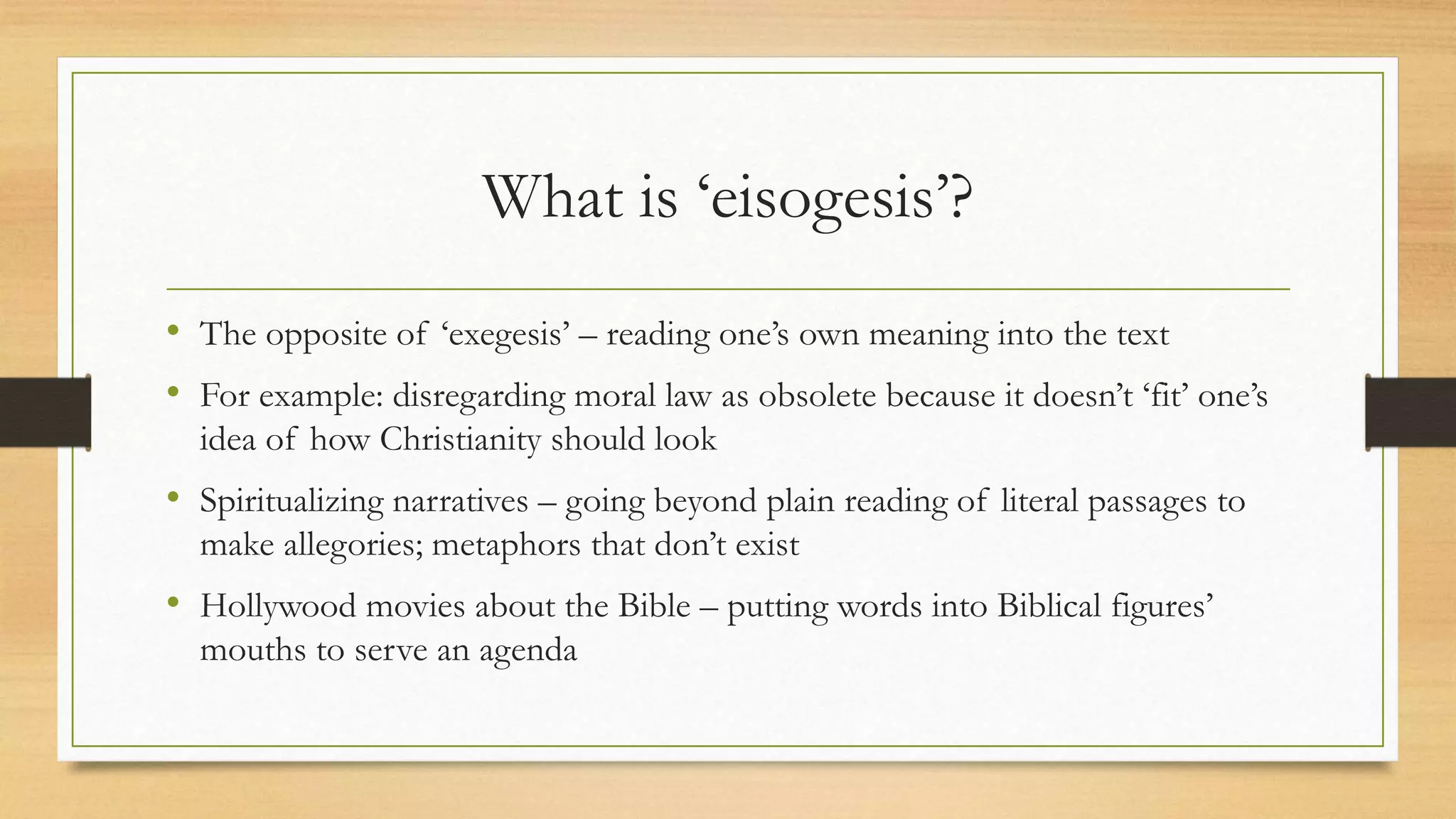 Basic principles of hermeneutics | PPTX