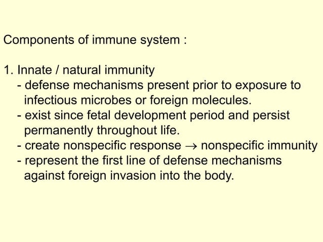basic principles of immune system.ppt | Infectious Diseases | Diseases ...