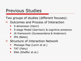 Basic principles of interaction for learning in web based environment | PPT