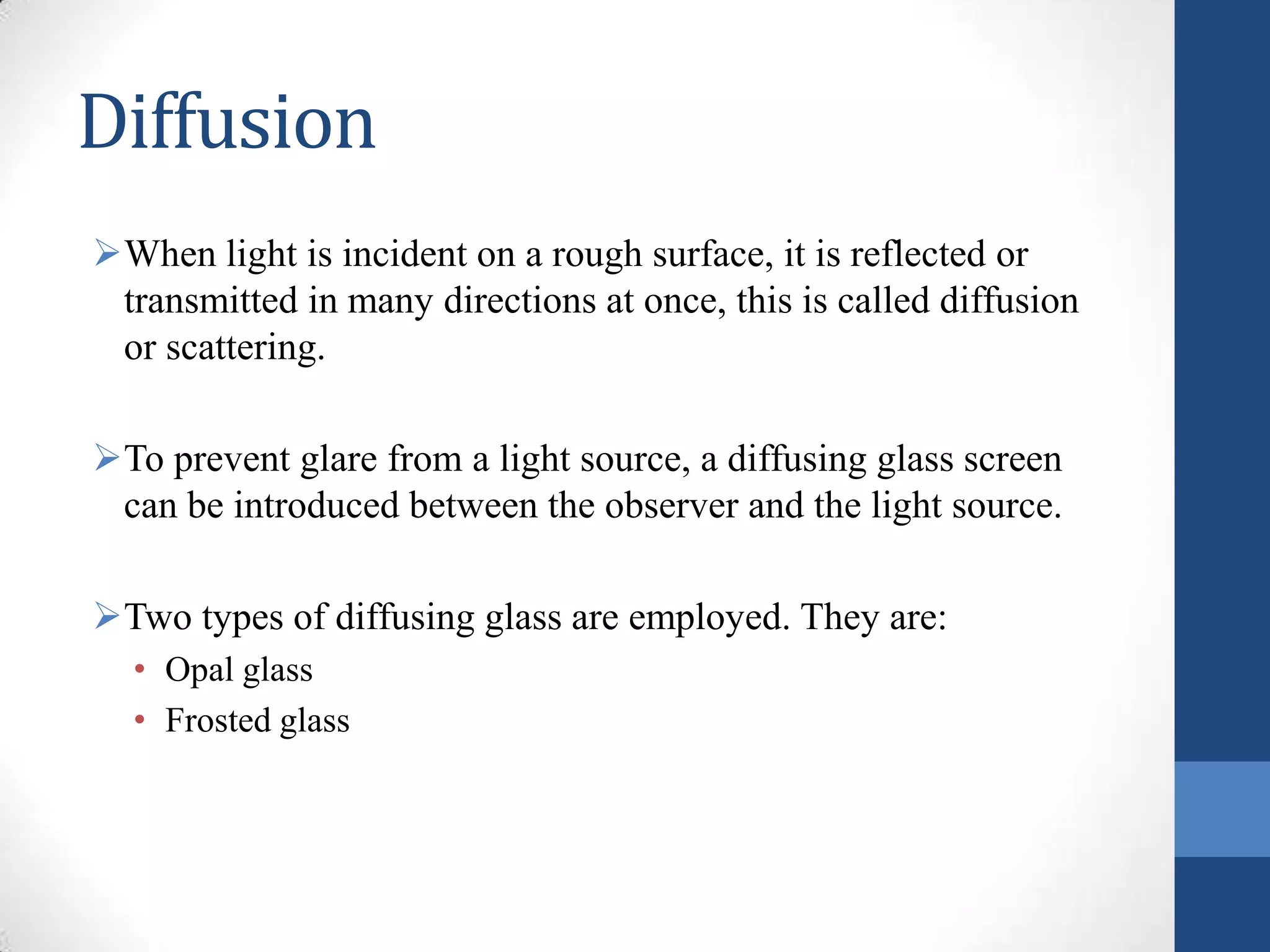 Basic principles of light control | PPTX