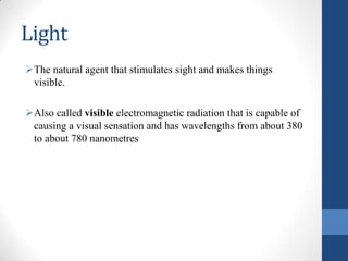 Basic principles of light control | PPTX