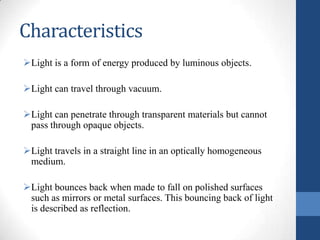 Basic principles of light control | PPTX