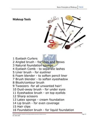 Basic principlesofmakeupworkbook1 | PDF
