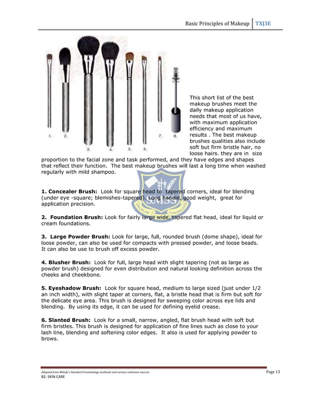 Basic principlesofmakeupworkbook1 | PDF