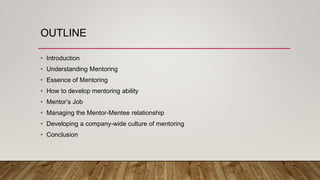 Basic principles of mentoring | PDF