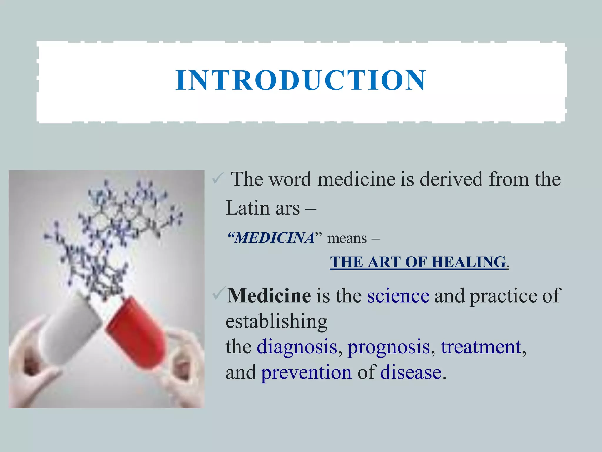 Basic principles of modern medicine | PPTX